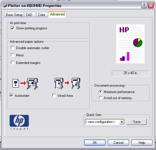 How To Print Posters On The HP Plotter internal Print View